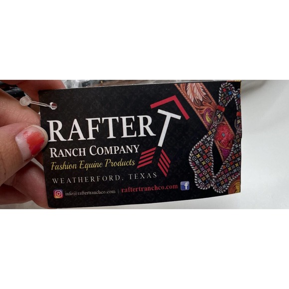 Rafter | Accessories | Nwt Rafter Ranch Company Embellished Leather ...